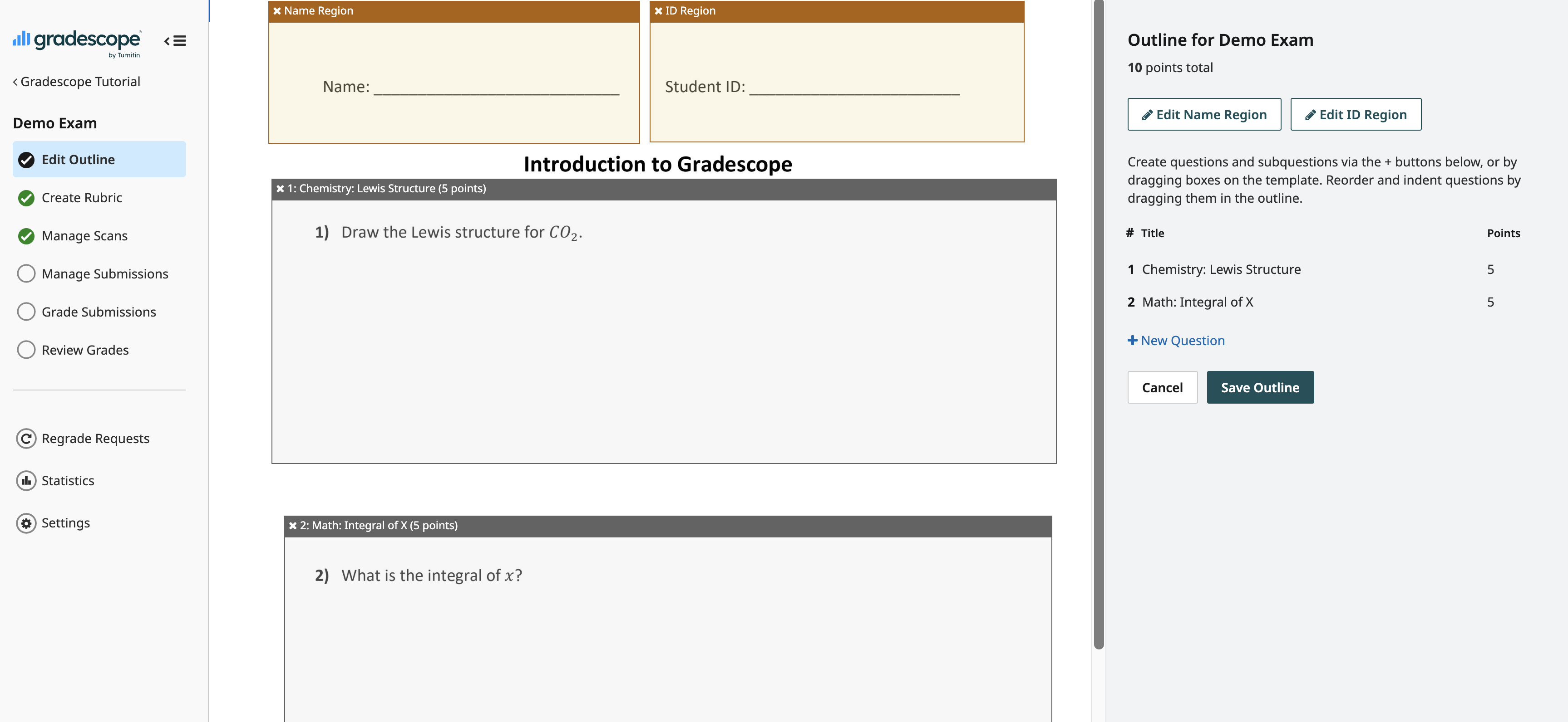 Grading An Examquiz Assignment Gradescope Guides
