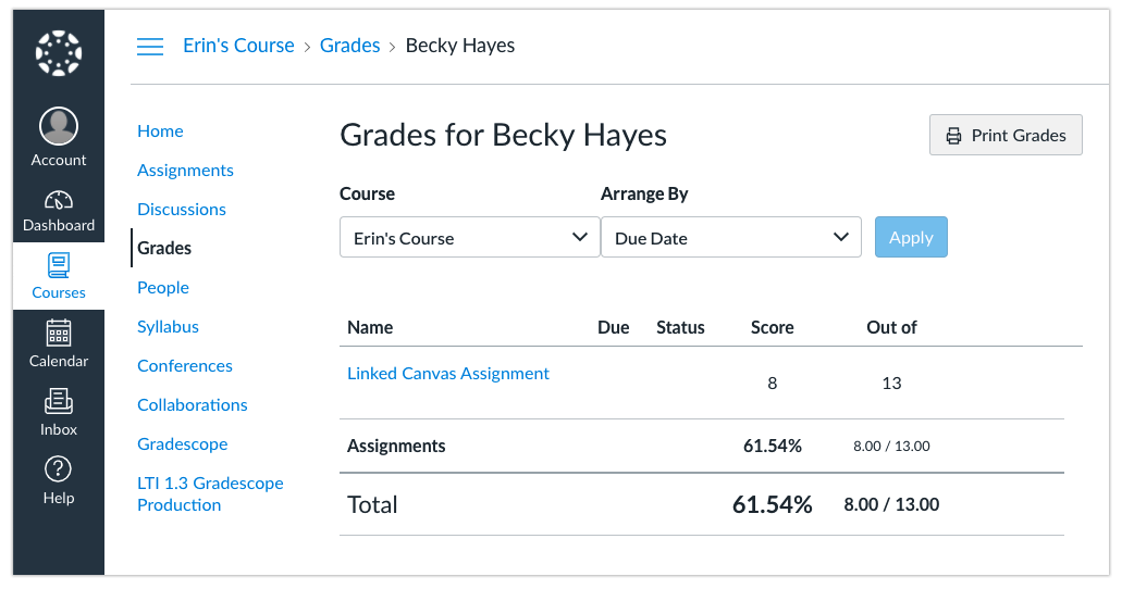 Using Gradescope with Canvas as a Student – Gradescope Guides