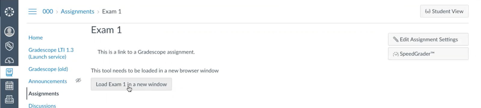 Using Gradescope LTI 1.3 with Canvas as an Instructor – Gradescope Guides